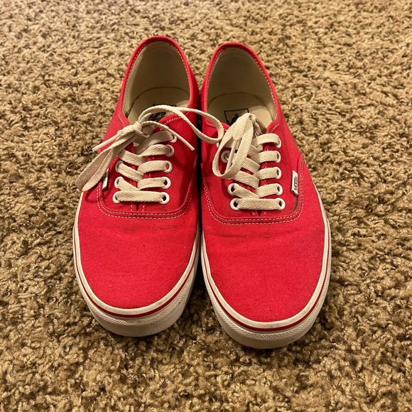 Vans | Shoes | Authentic Red Vans | Poshmark